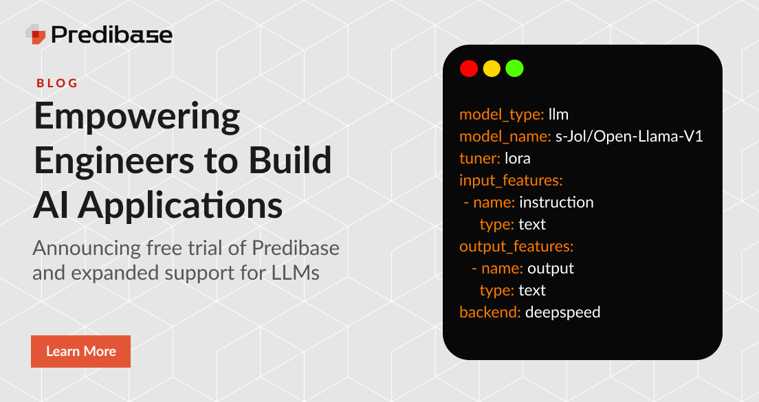Build AI Applications Faster with Declarative ML